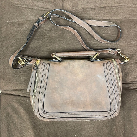 Target | Bags | Brown Faux Leather Shouldercrossbody Purse | Poshmark